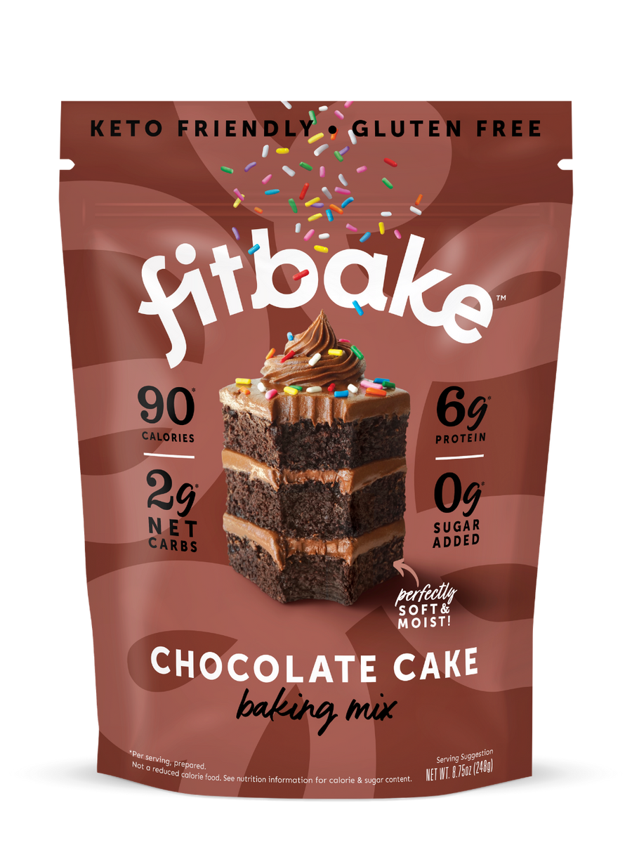 FitBake Chocolate Cake Mix - Low-Carb, Keto-Friendly, Gluten-free